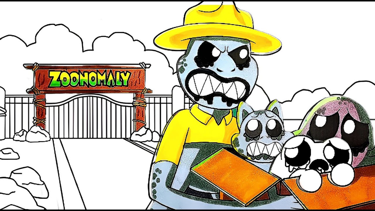 SAVED BY ZOOKEEPER // Cartoon Animation // How to color Zoonomaly ...