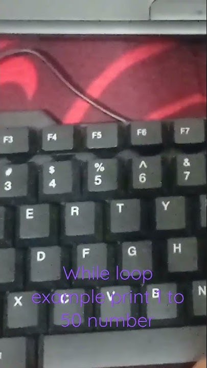 While Loop Example Print Numbers 1 To 50 Clanguage Coding Code Example Loops Youtube