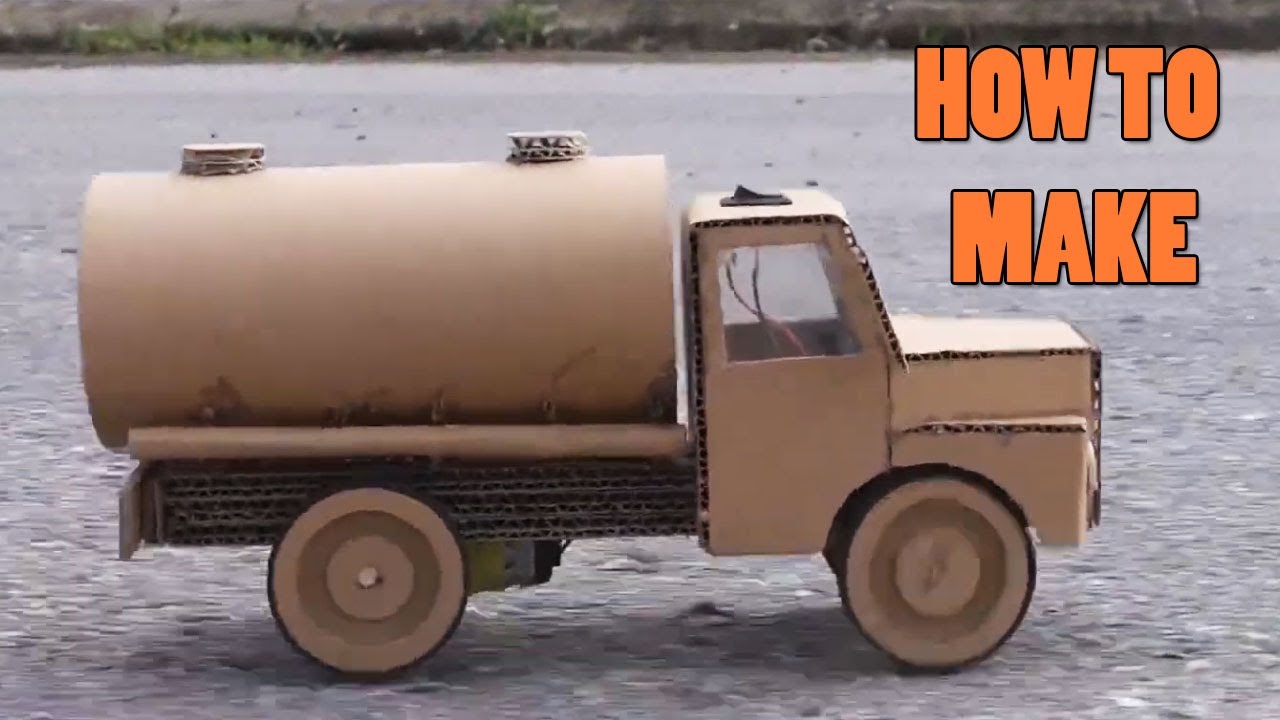 How to Make Oil Tanker from Cardboard - DIY Cardboard - YouTube