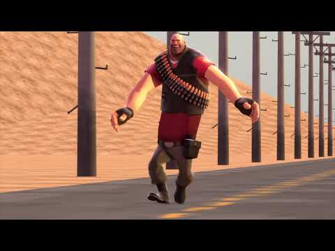 SpongeBob Walk Cycle but it's Heavy Weapons Guy