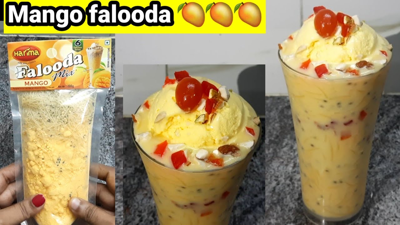 Mango falooda|falooda|faluda|harima falooda mix recipe|summer recipes ...