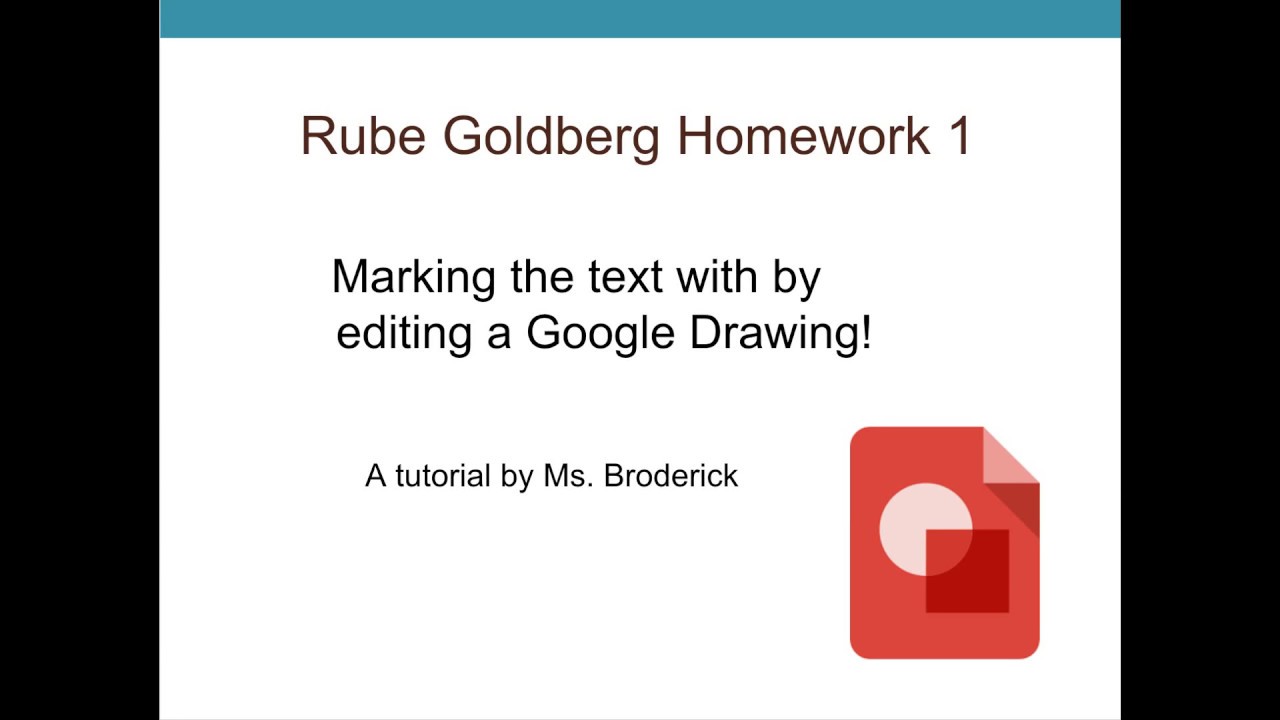 Marking Text by Editing a Google Drawing - YouTube