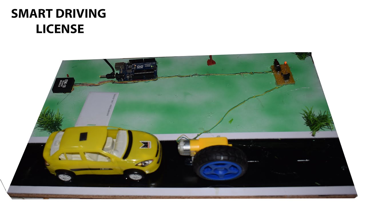 Smart car with RFID based license ! Best school project on safety ...