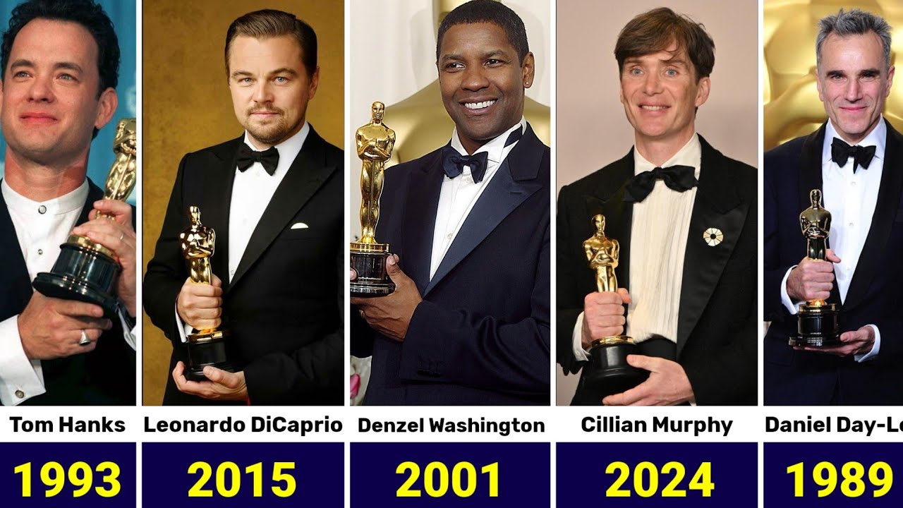 All Best Actor Oscar winners in Academy Award History | 1928-2024 - YouTube