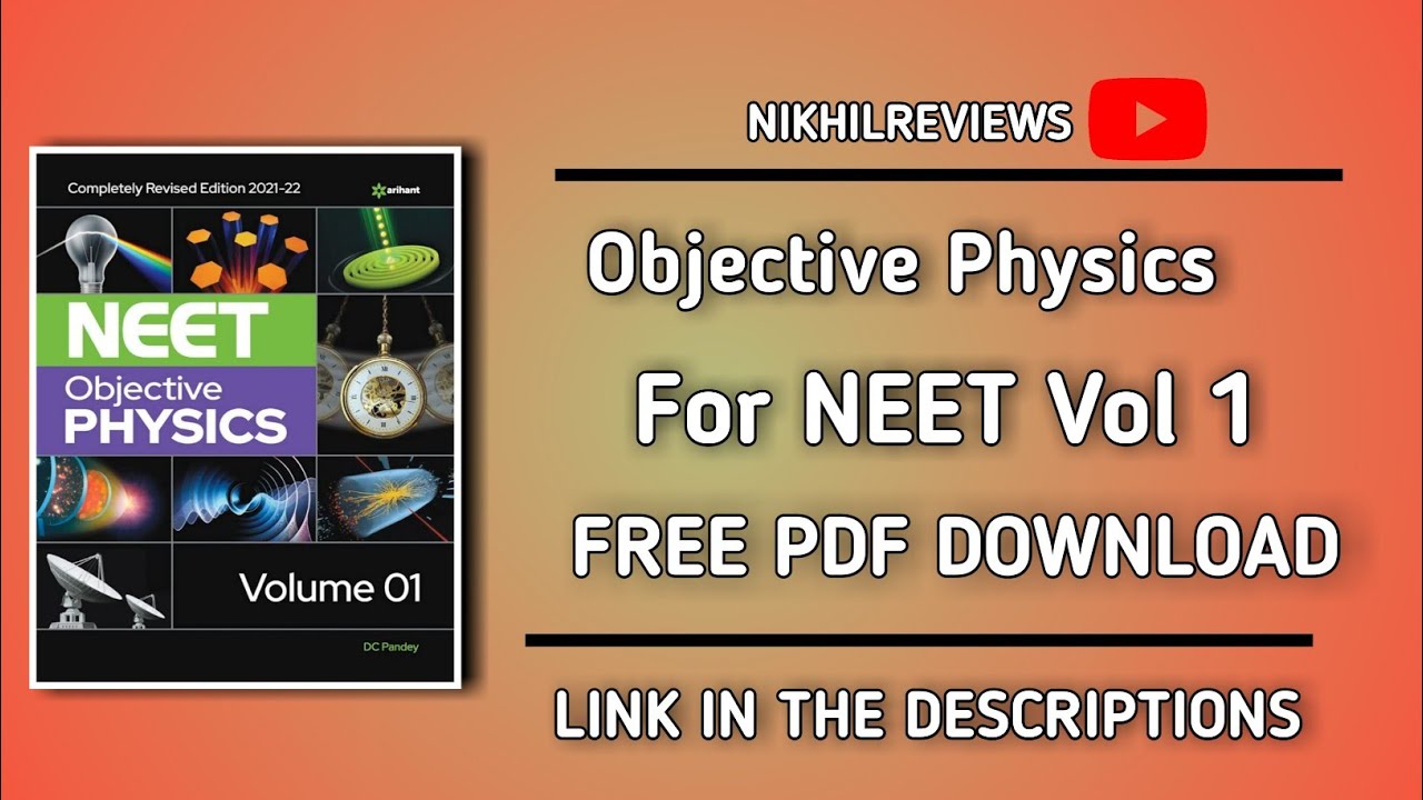 |objective physics for neet - vol. 1|free pdf download| link in the ...