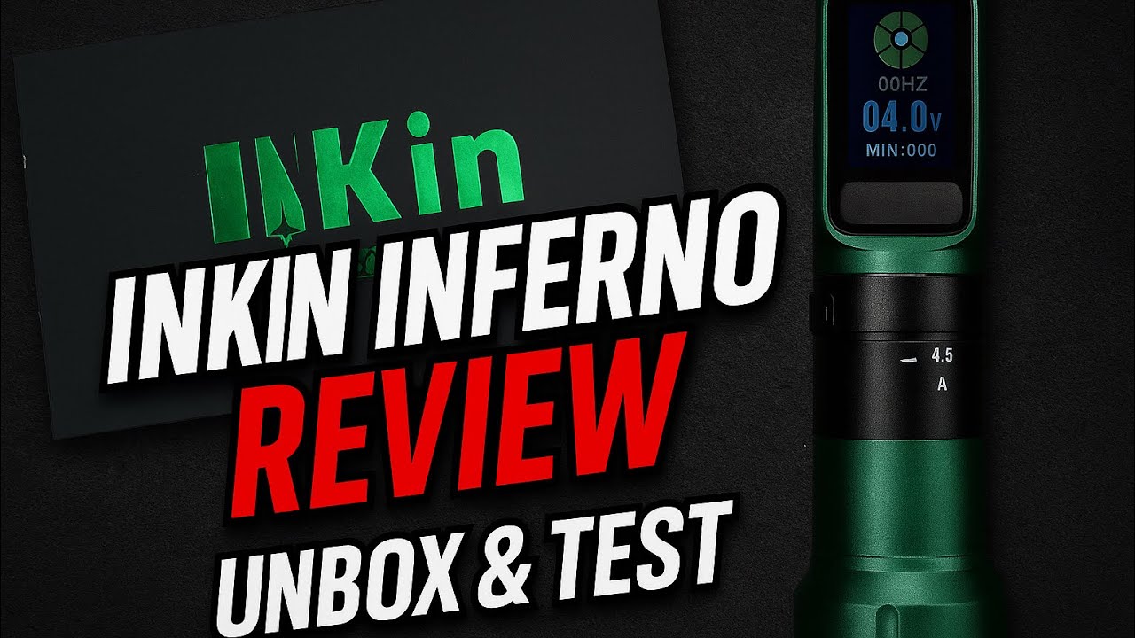 Inkin Inferno Tattoo Machine Unboxing & Test! | Budget Wireless Review ...