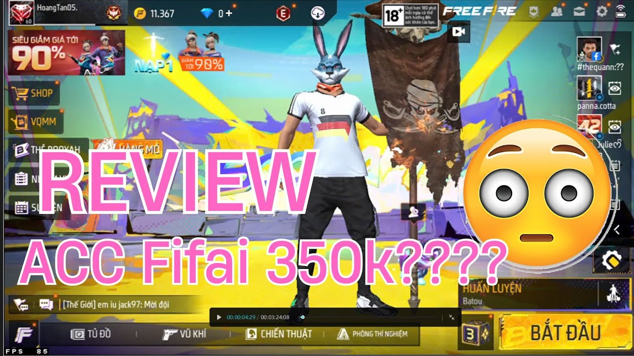 REVIEW A.C.C FF GIÁ 350K LIỆU CÓ NGON??? | REVIEW A.C.C FREE FIRE - YouTube