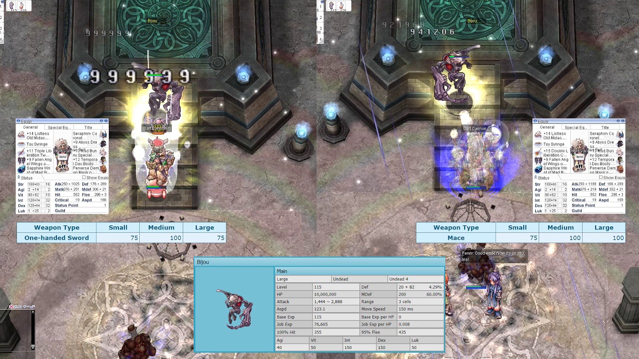 [iRO] Crimson Mace vs Twin Edge of Naght Sieger for Gene - YouTube