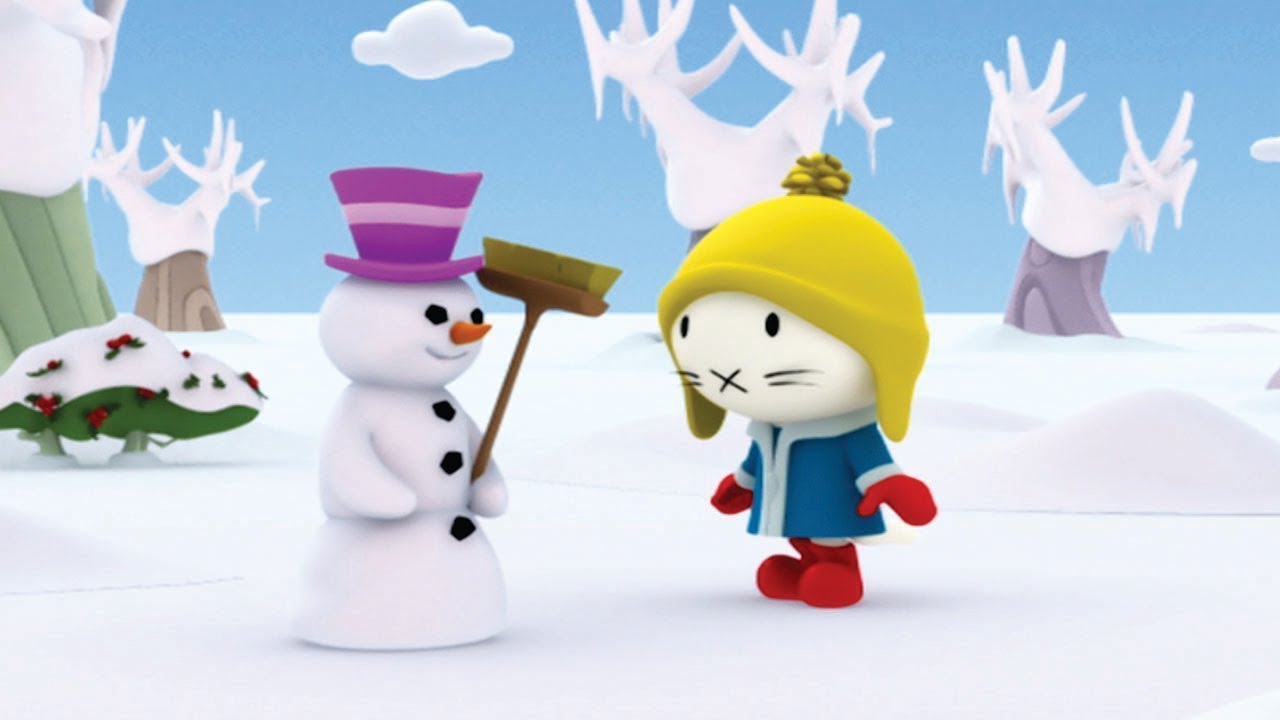 🐱 Musti English | Musti And The Snowman | Cartoons for Kids - YouTube