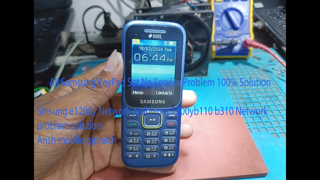All Samsung KeyPad Set No Service Problem 100% Solution | E1200y SmB110 ...