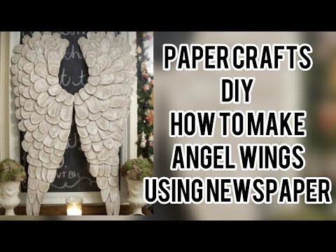How to make angel wings | feather making |crafts | costume for shoots | diy | paper crafts