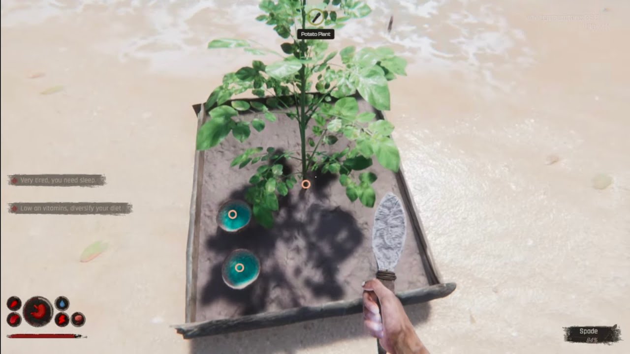 #Project Castaway | Build Small Farm Patch & Grow Potato 🥔 Plant ☘️| On ...