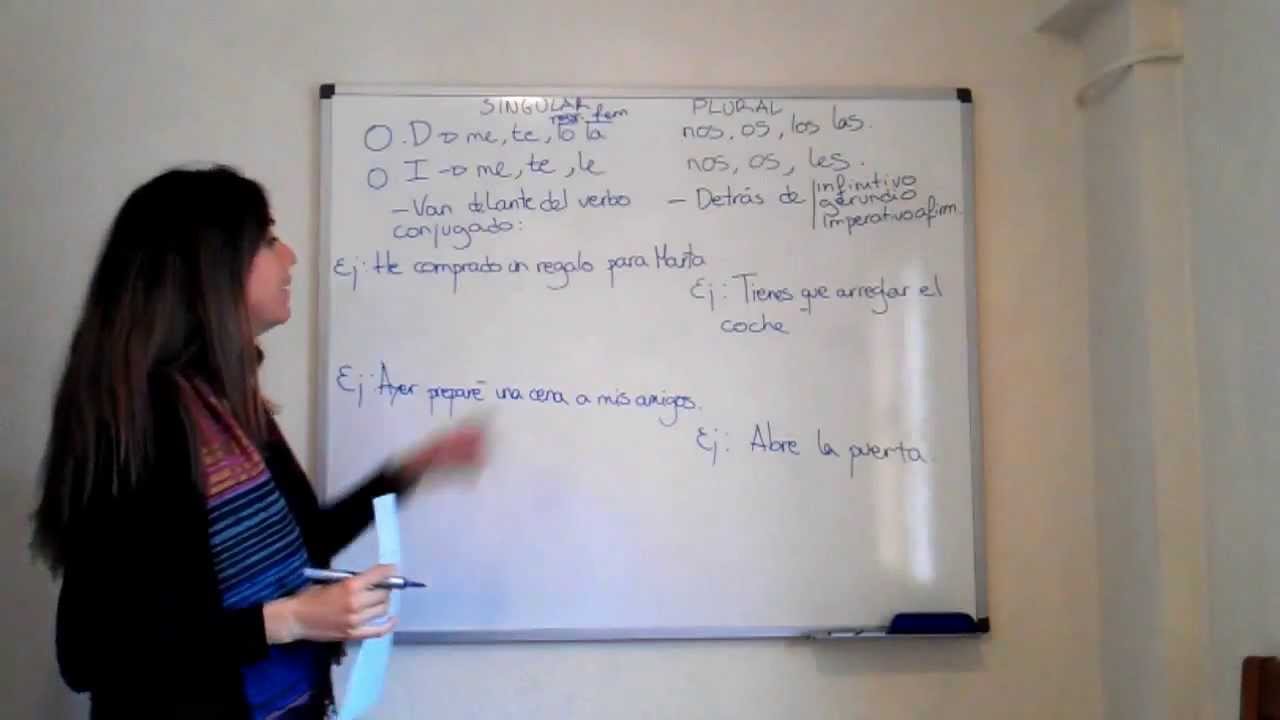 Gramática española: Pronombres de objeto directo e indirecto | Spanish ...