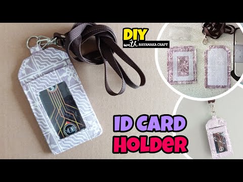ID Card Holder DIY | Tutorial Lanyard ID Card | DIY ID Card Holder Dua Sisi