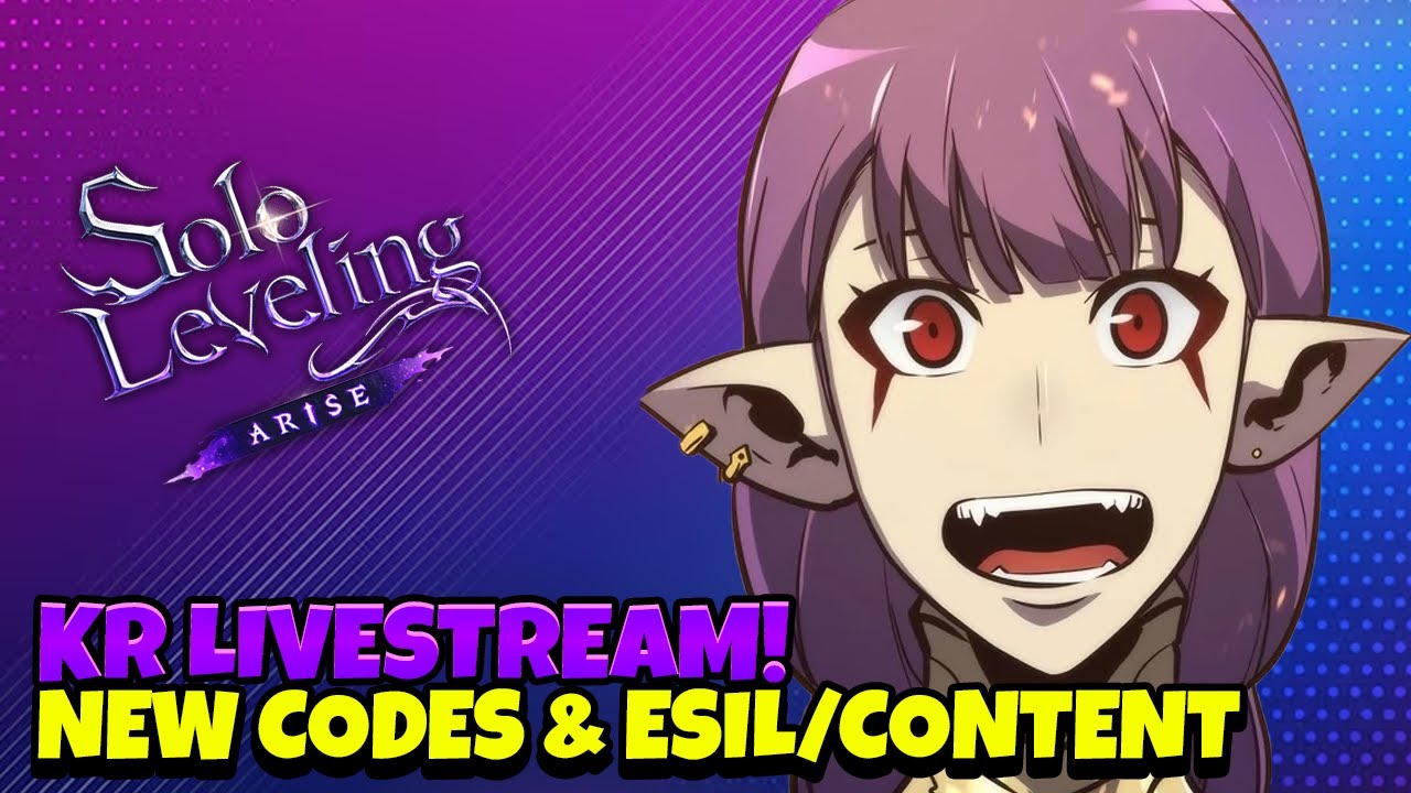 KR LIVESTREAM! CODES/ESIL AND NEW CONTENT! [Solo Leveling: Arise] - YouTube