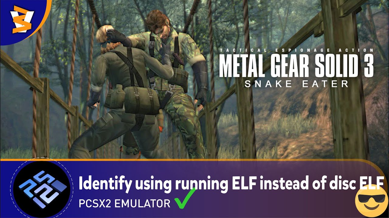 PCSX2 QT-64bit 1.7.5198 - Metal Gear Solid 3: Subsistence Disc 1 PAL (Vulkan/Reshade) - YouTube