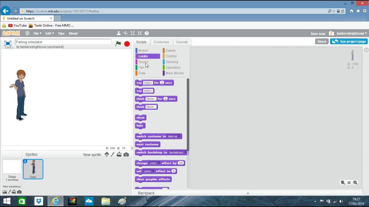 Scratch-Farting simulator in the making!! - YouTube