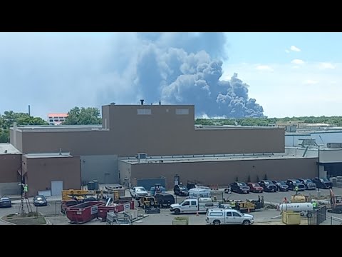 Chemtool Fire Still Going - YouTube