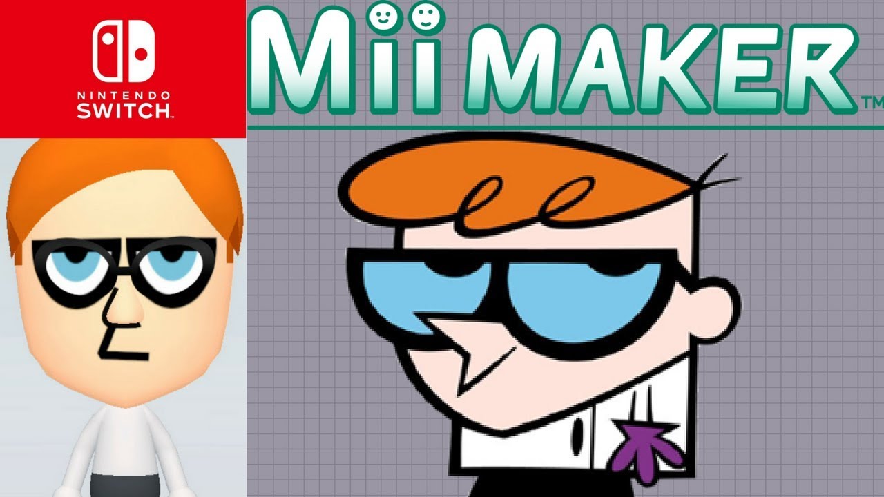 Mii Maker How To Create Dexter From Dexter's Laboratory - YouTube