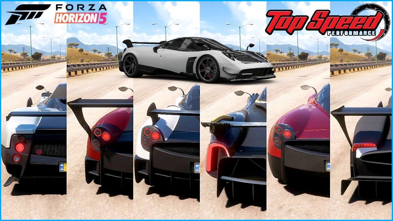 Top Fastest Pagani Cars - Forza Horizon 5 | Top Speed Battle - YouTube
