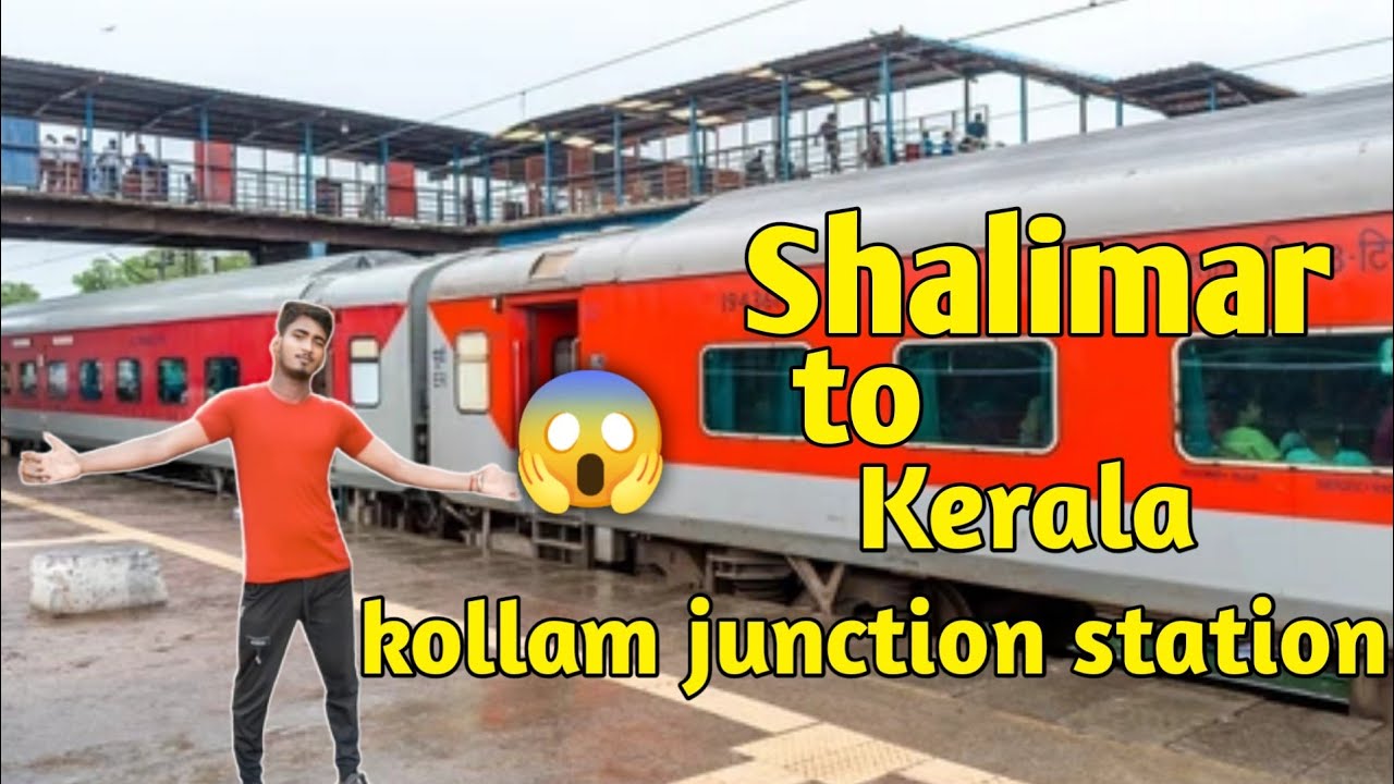 Shalimar to Kerala kollam junction station Coromandel travel 3din's 😱# ...