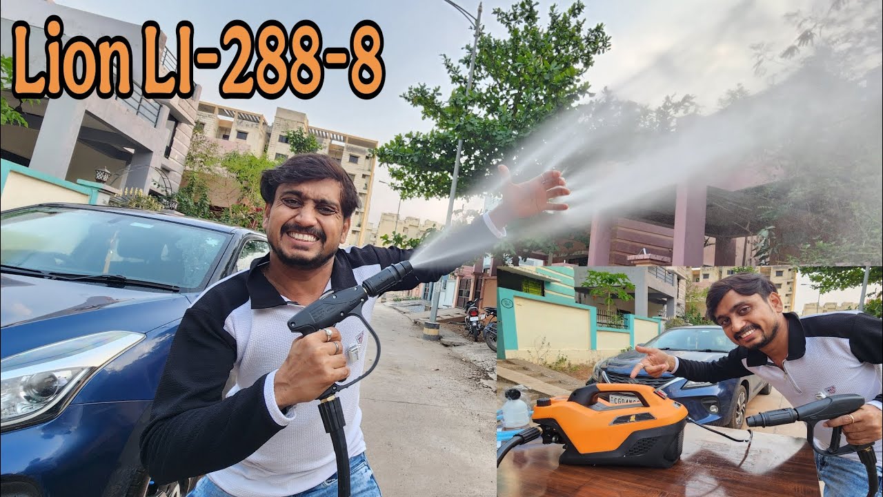 Lion High pressure washer LI -288-8 Unboxing review and Pressure ...