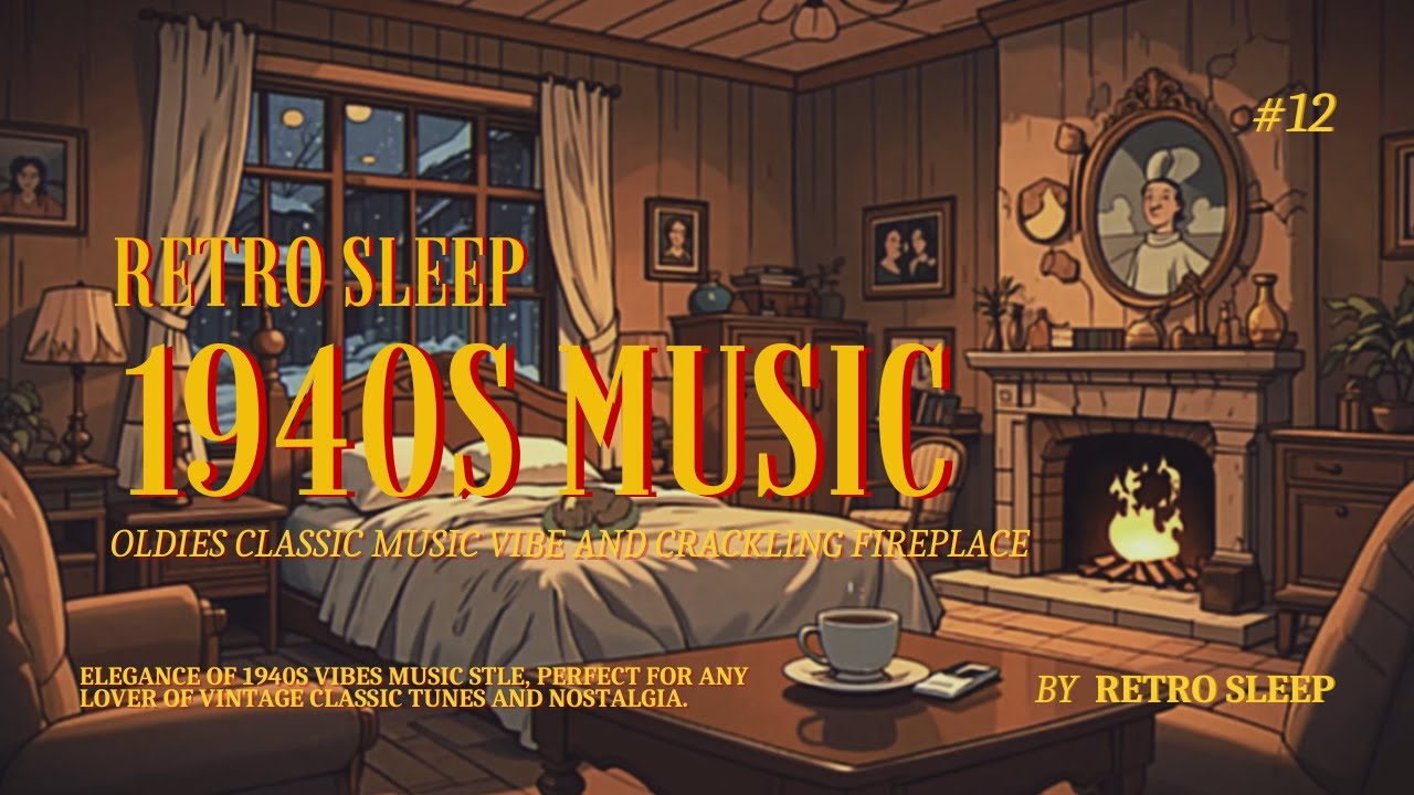 1940s Oldies Classic Music Playing in Another Room at Cozy Bedroom ...