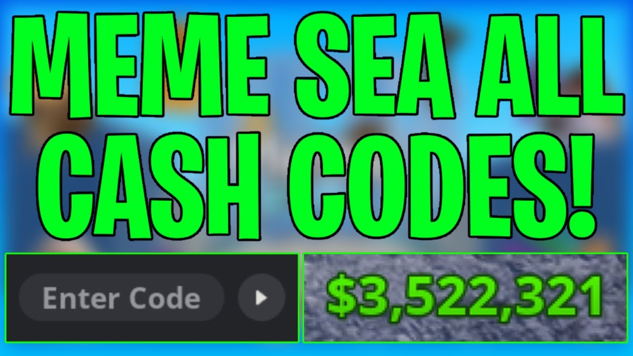 ALL MEME SEA CODES FOR CASH! HOW TO GET CASH IN MEME SEA EASY! - YouTube