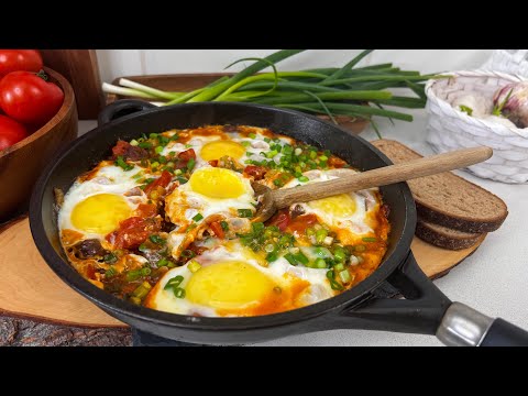 Dünyanın en sevilen Kızarmış Yumurtası 🍳 Meşhur İsrail Shakshuka❗️Basit tarif❗️