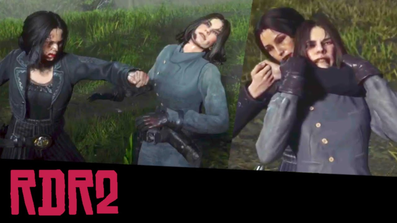 RDR2 Scarlett Meadows Brawl - PVP Gameplay - Fist Fight Combat Catfight ...