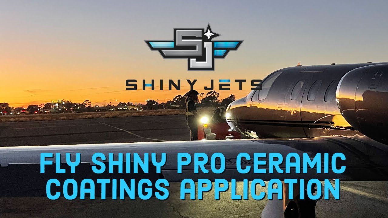 Fly Shiny Pro ceramic coating on Cessna Citation 1(cinematic) - YouTube