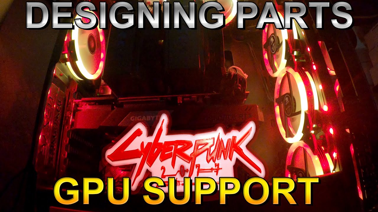 Designing a Cyberpunk 2077 inspired GPU support in Tinkercad! - YouTube
