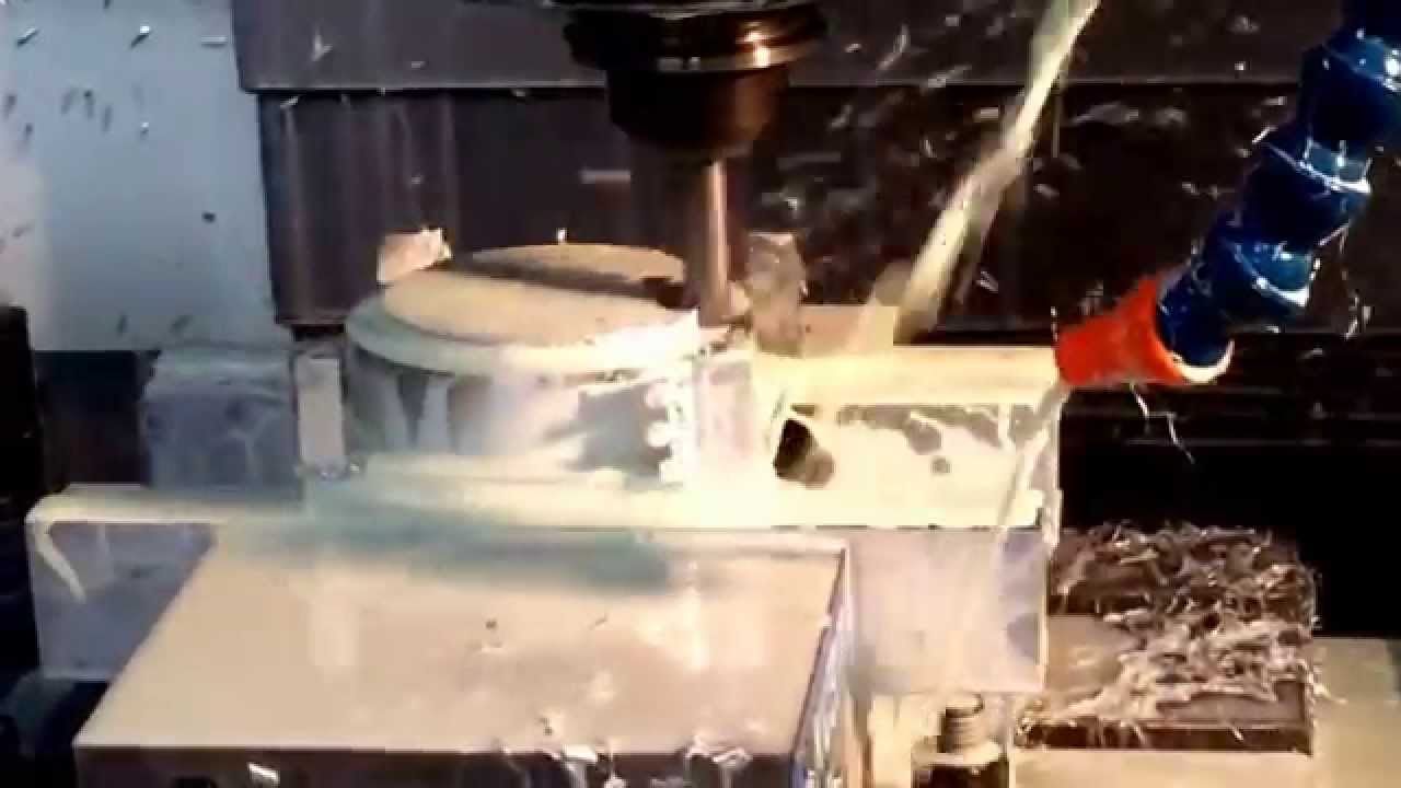 CNC Mill Machine - Milling round part - YouTube