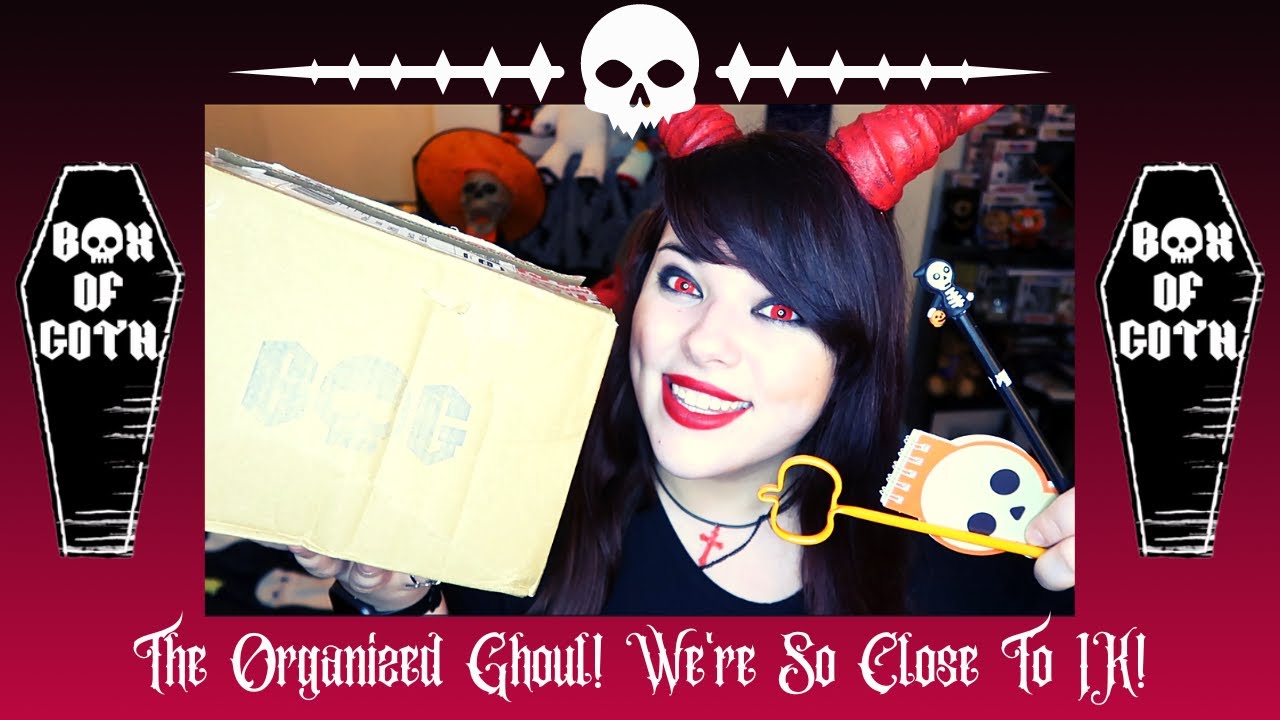 Box Of Goth UNBOXING! January Theme: The Organized Ghoul | We're So ...