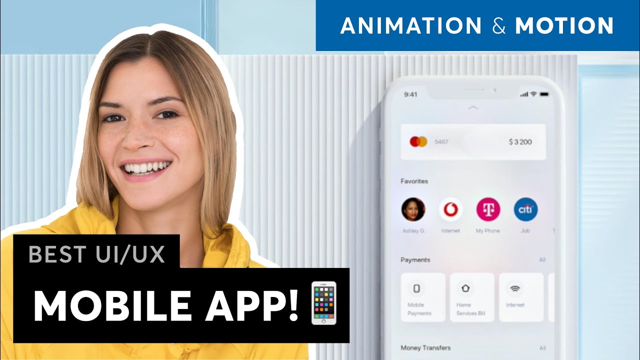 Animation UX/UI Design inspiration! feat. AMAZING Bank App UI - YouTube