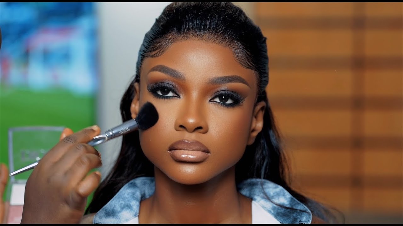 Sarra Messan maquillage smookey eyes - YouTube