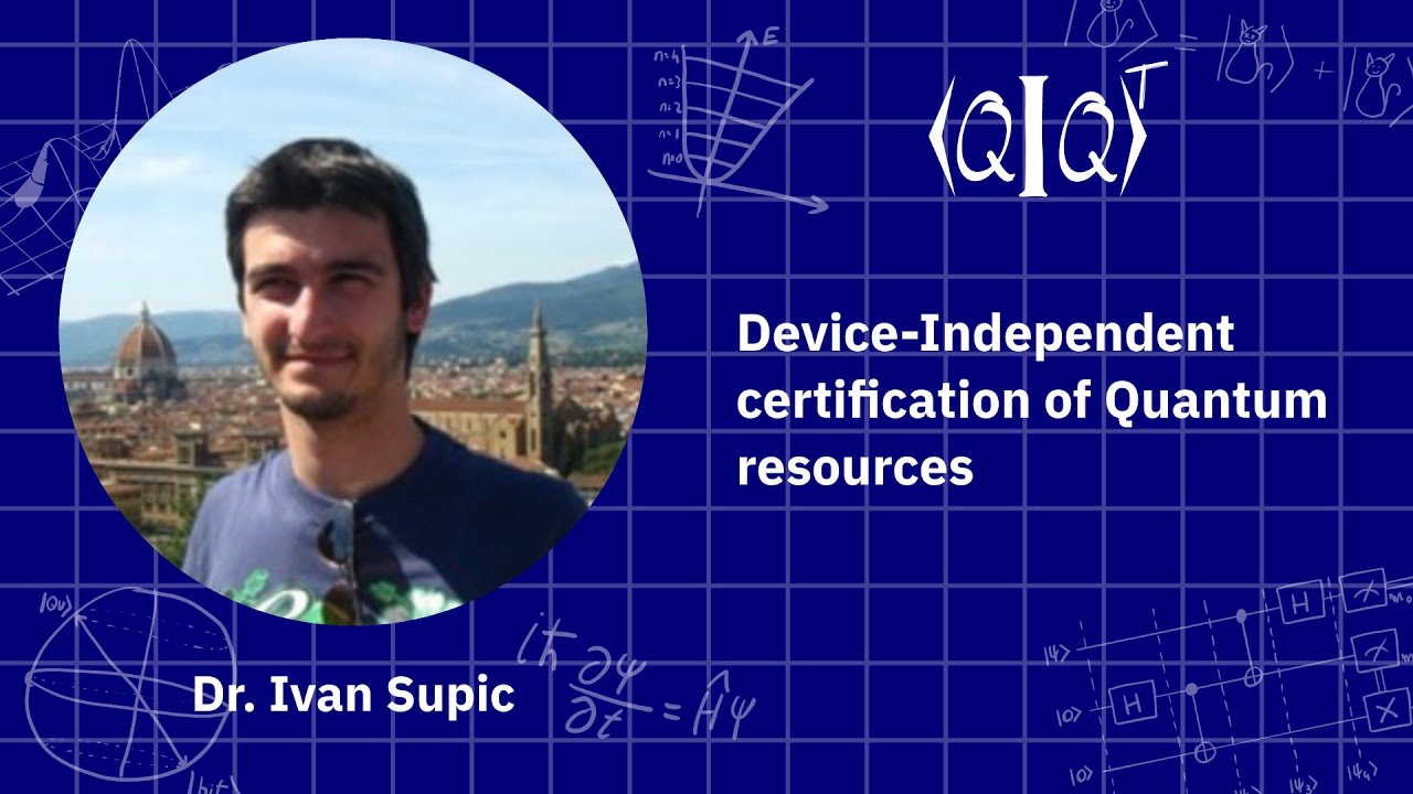 QIQT23 | Dr. Ivan Supic - Device-Independent certification of Quantum ...