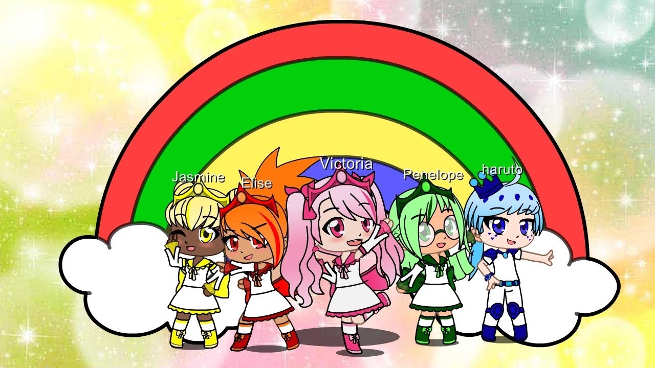 the rainbow Crew all transformation - YouTube