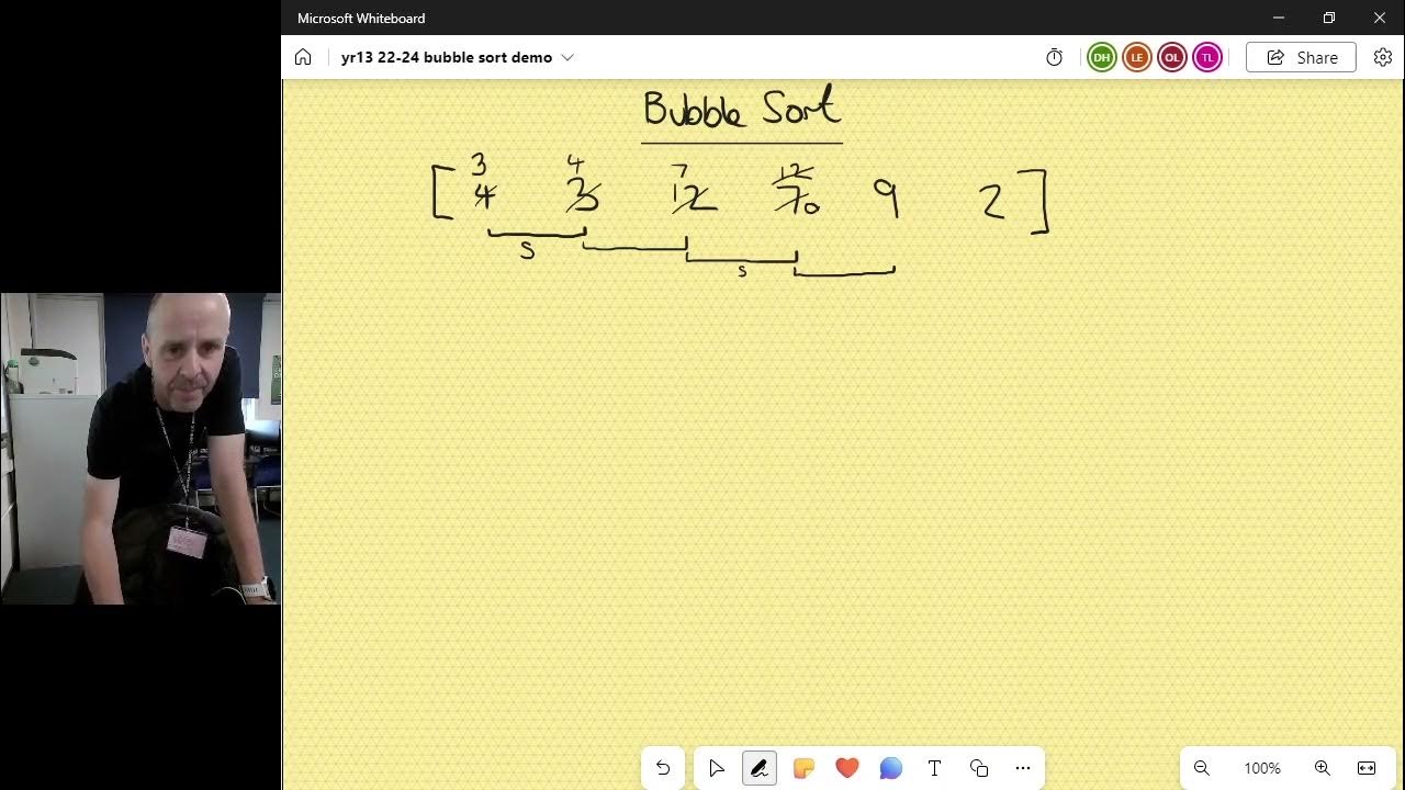 Bubble sort demonstration - YouTube