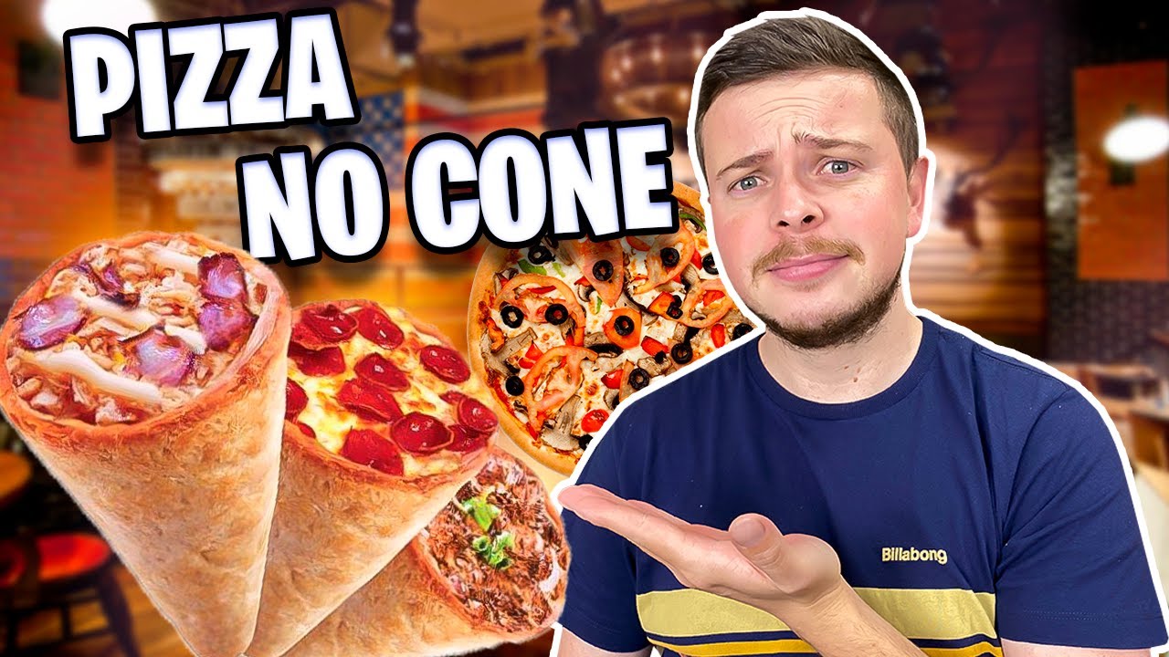 PIZZAS BEM RECHEADAS EM FORMATO DE CONE - YouTube