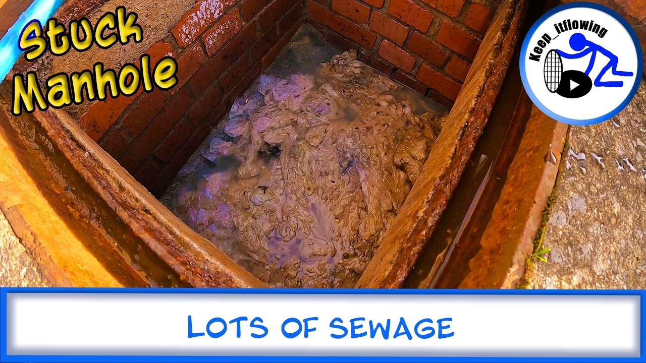 Stuck Manhole - Lots Of Sewage - YouTube
