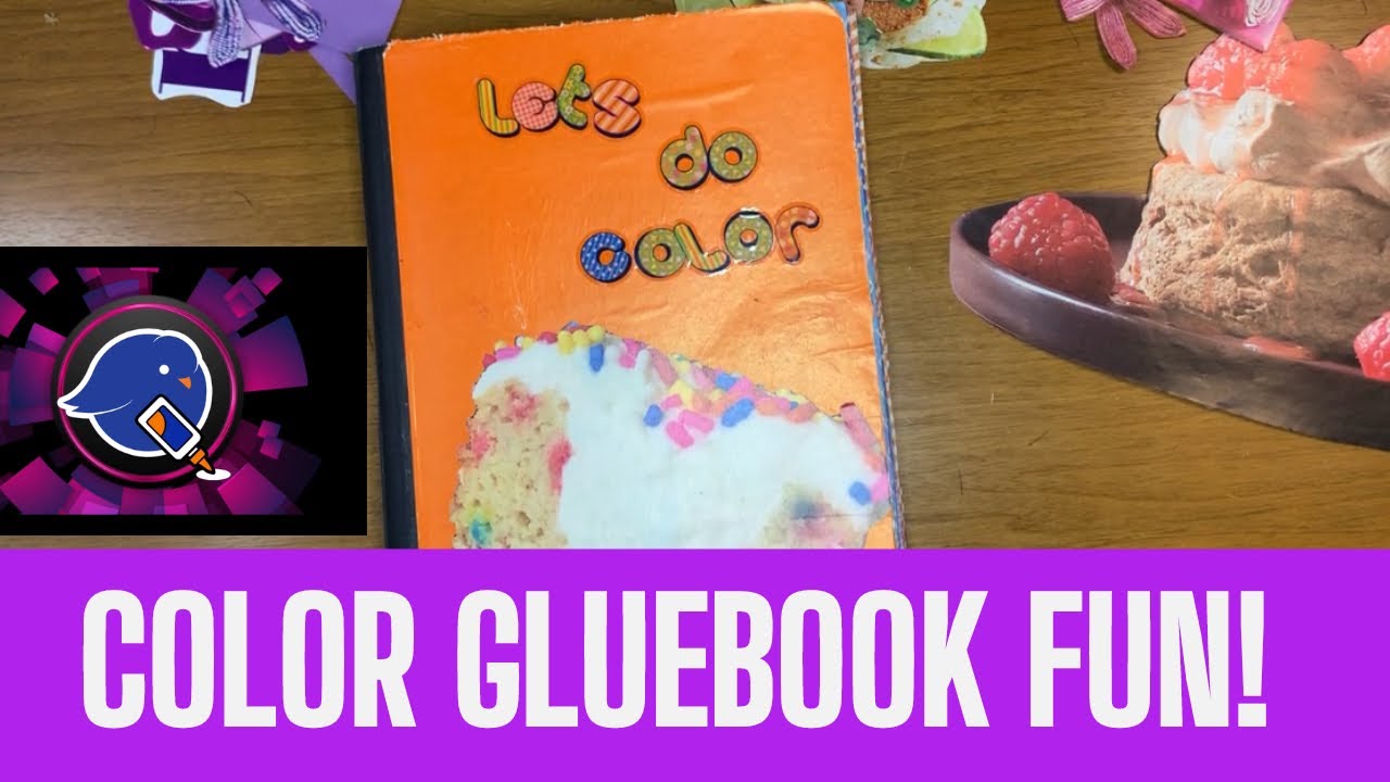 COLOR GLUE BOOK! Harvest and Play Session! #gluebook #gluewithme # ...