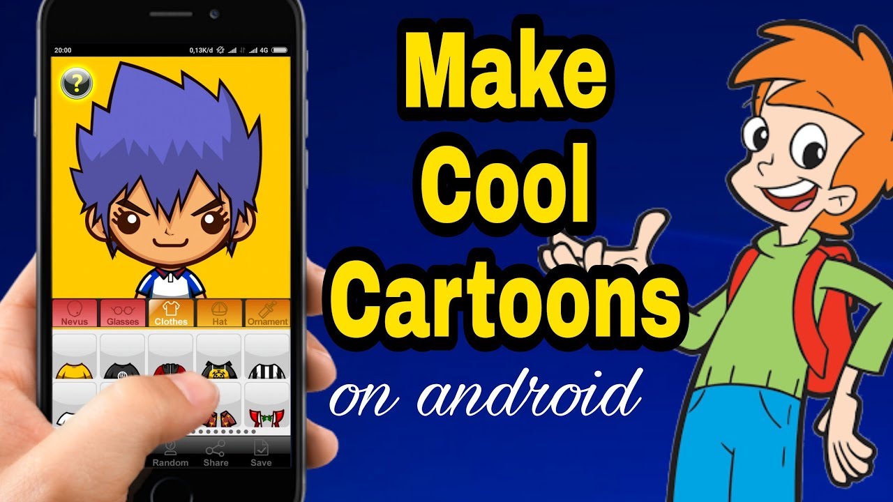 How To Create Cartoon Characters On Android - YouTube