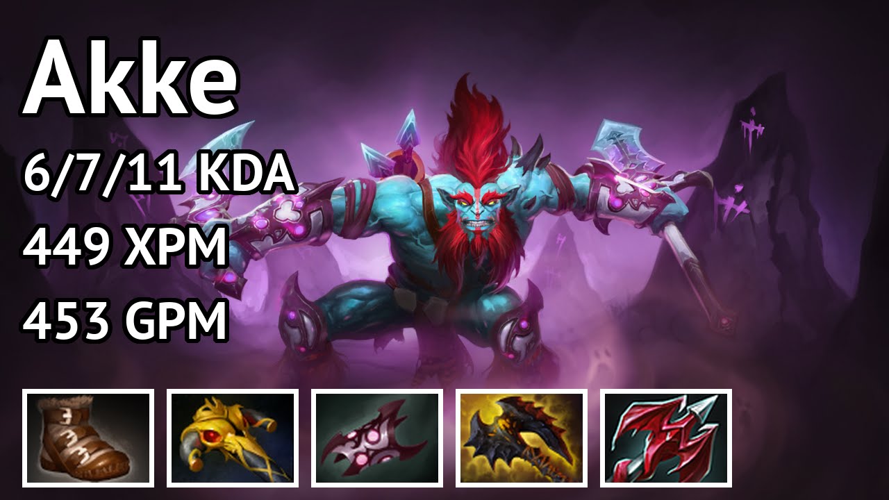 Dota 2 Akke - Huskar highlights - Game 2917207266 - YouTube