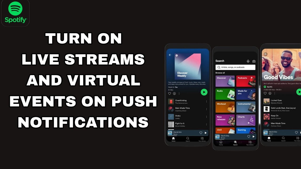 How To Turn On Live Streams And Virtual Events On Push Notifications On ...