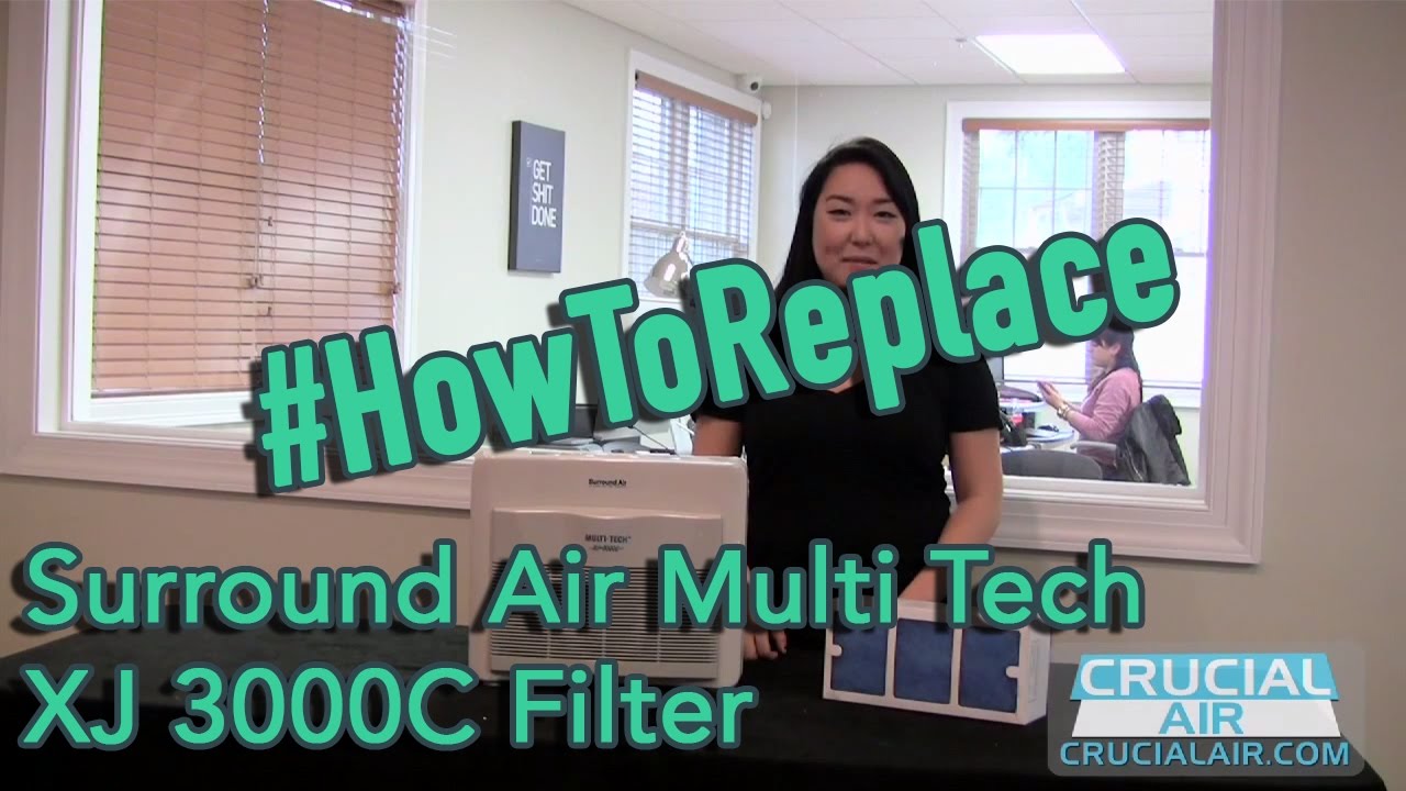 Crucial Air Surround Air Multi Tech XJ 3000C Air Purifier Filter Replacement - YouTube
