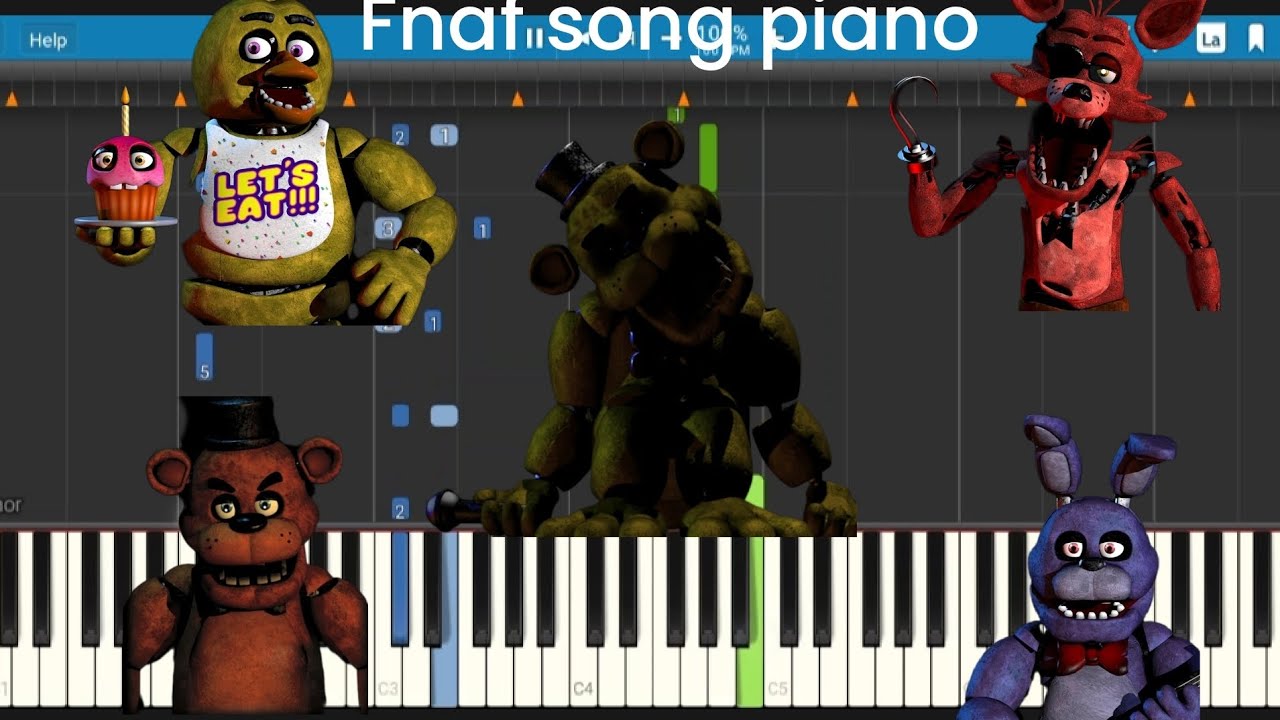 fnaf piano keyboard 🎹 [synthesia mod] - YouTube