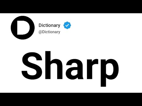 Sharp Meaning In English - YouTube