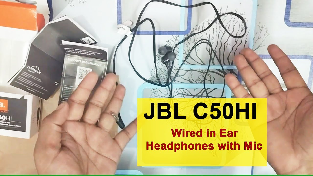 Review :- JBL C50HI, Wired in Ear Headphones with Mic, One Button Multi ...