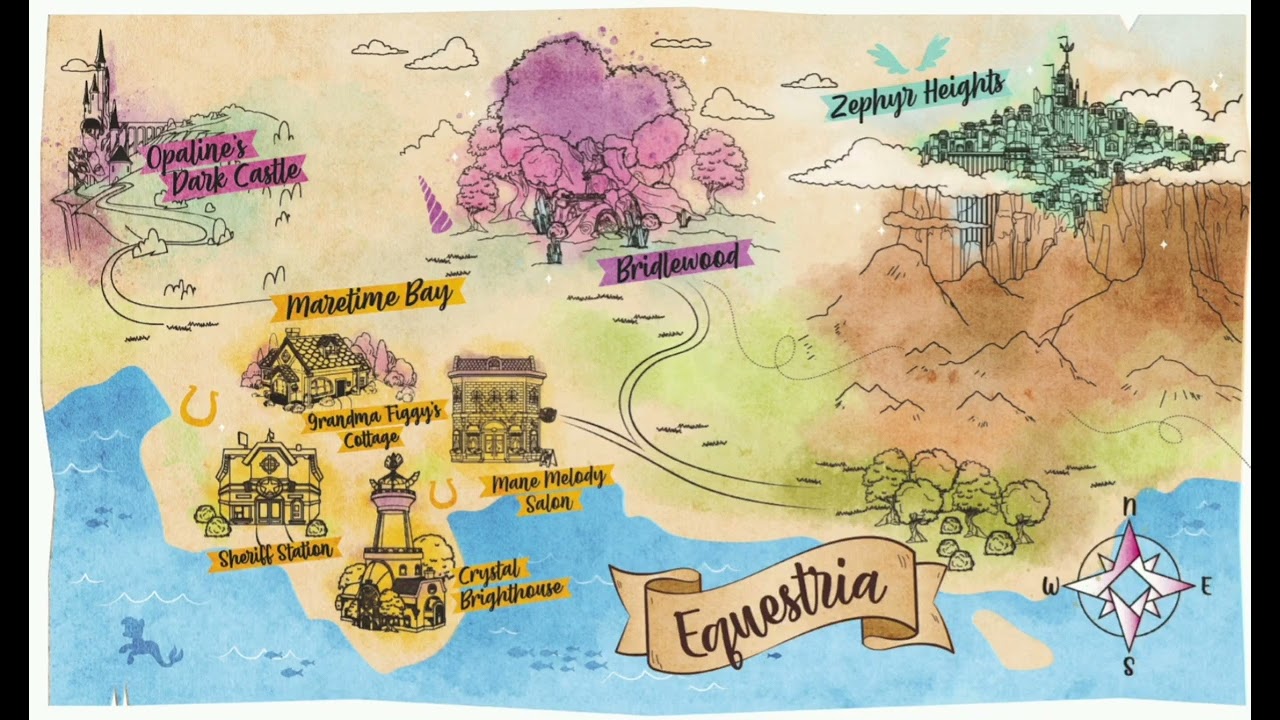 The official G5 Equestria map !! #g5 #mylittlepony #map - YouTube